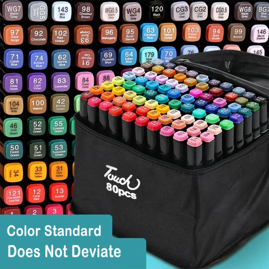 80-colors-Double-headed-Marker-Highlighter-Pen-Set-Comic-Painting ...