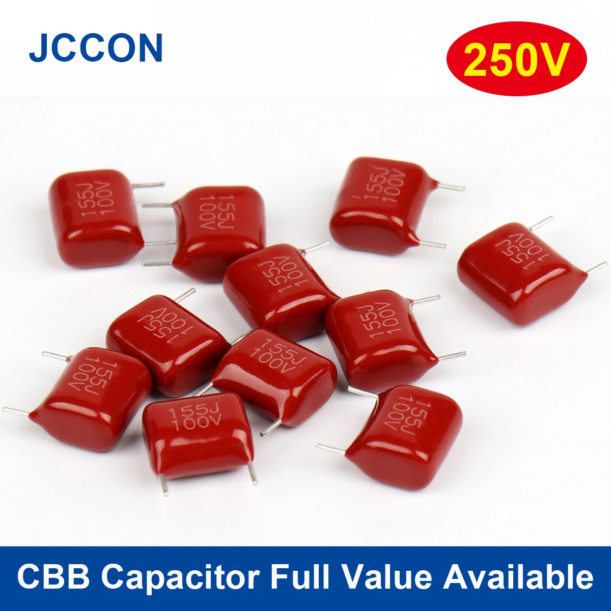 10Pcs 250V CBB22 Polypropylene Film Capacitor 5MM/8MM/10MM 101 103 104 ...