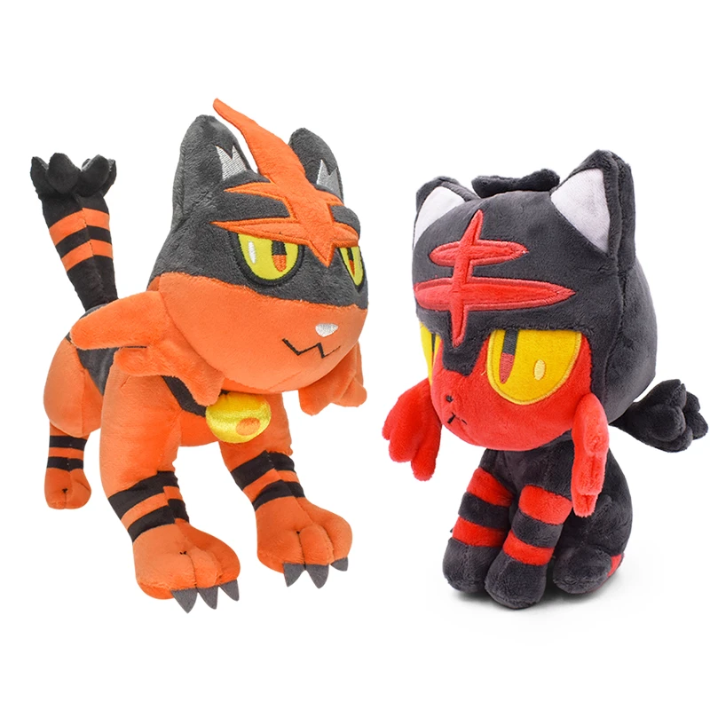 2 Styles Animal Dolls Litten Torracat Pokemon Stuffed Plush Toys Doll ...