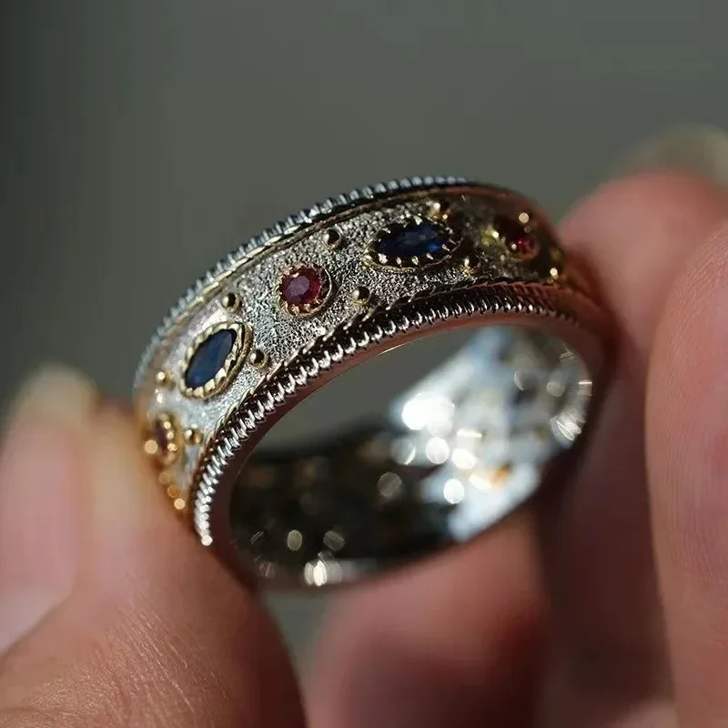 High Quality Light Luxury Palace Style Rings for Women Exquisite Silver ...