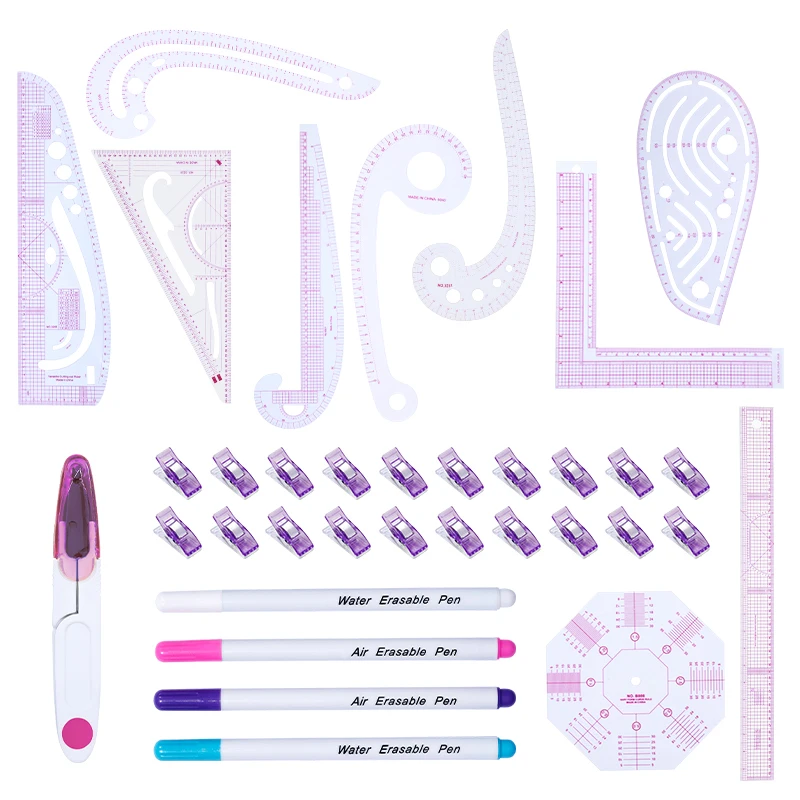 KRABALL-French-Sewing-Curve-Rulers-Set-For-Fabric-Cutting-And-Measuring ...