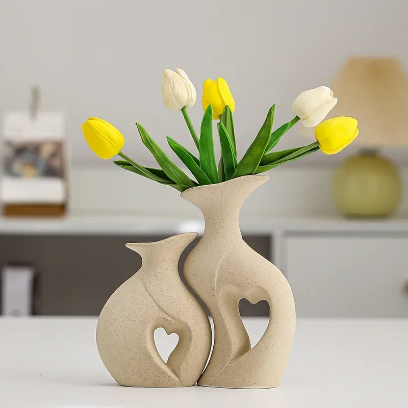 Nordic-Home-Decor-Ceramic-Flower-vase-Luxury-Decoration-vase-Living ...