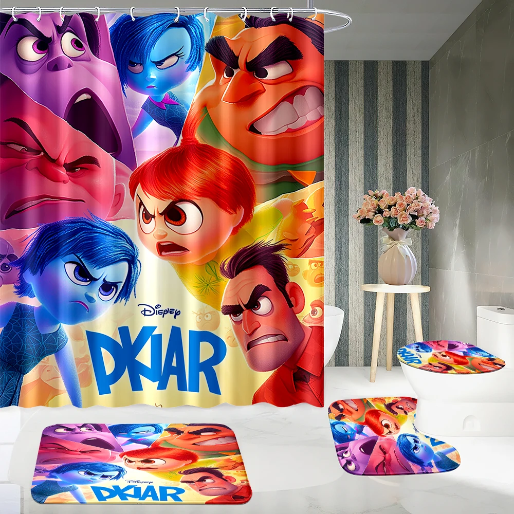 MINISO-Inside-Out-1-4Pcs-70-70inch-Cartoon-Waterproof-Shower-Curtain ...