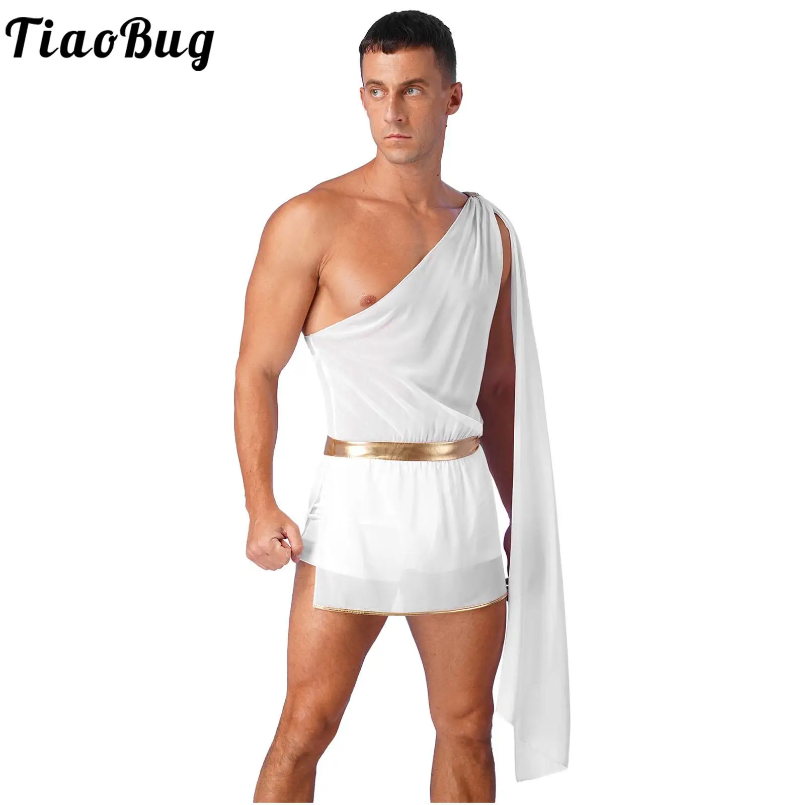 Mens Mr Toga Jumpsuit Halloween Cosplay One Shoulder Shorts with Slit ...