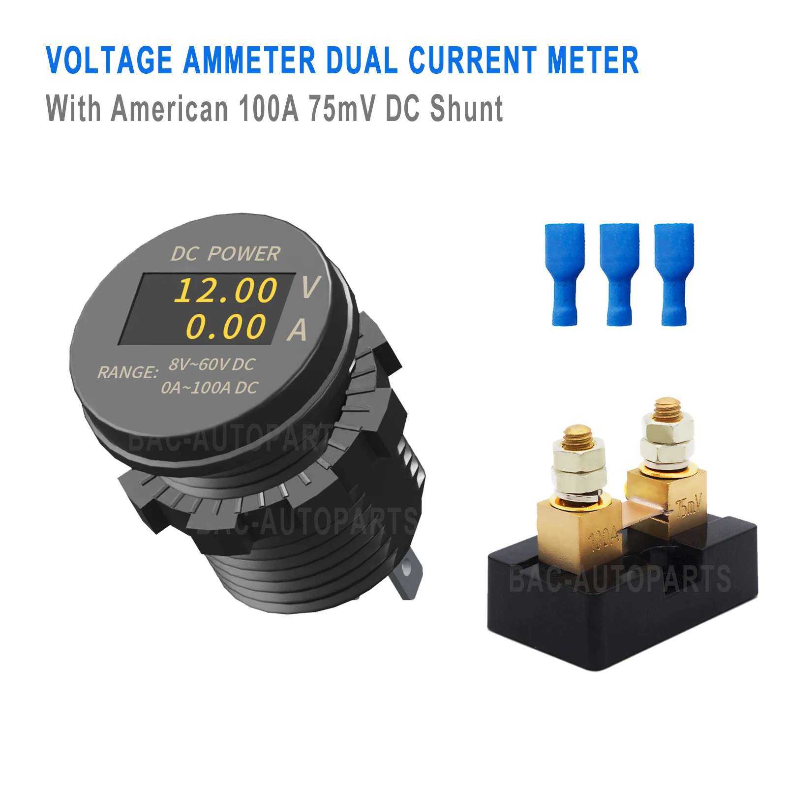 Dual-Digital-Voltmeter-Ammeter-Voltage-Current-Dual-Current-Meter-DC ...