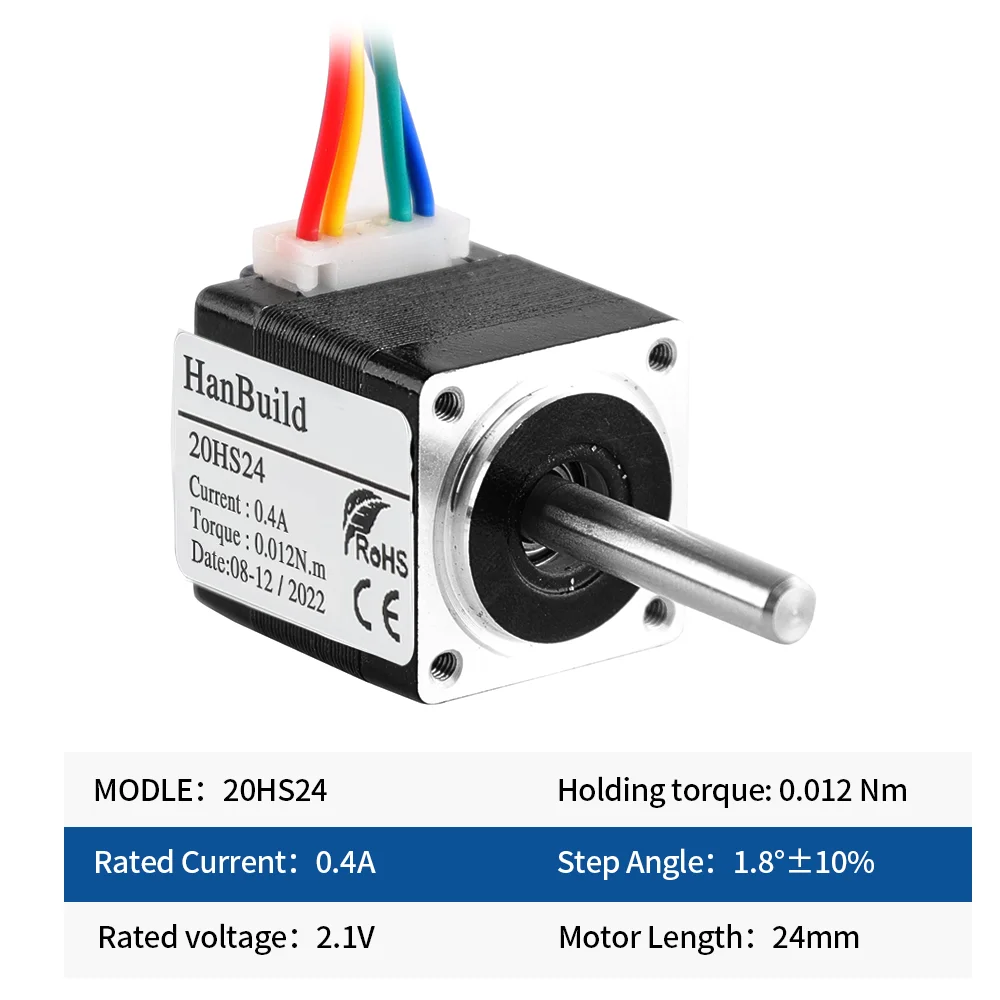 NEMA 8 Stepper Motor 20HS24 for Embroidery & CNC Machines