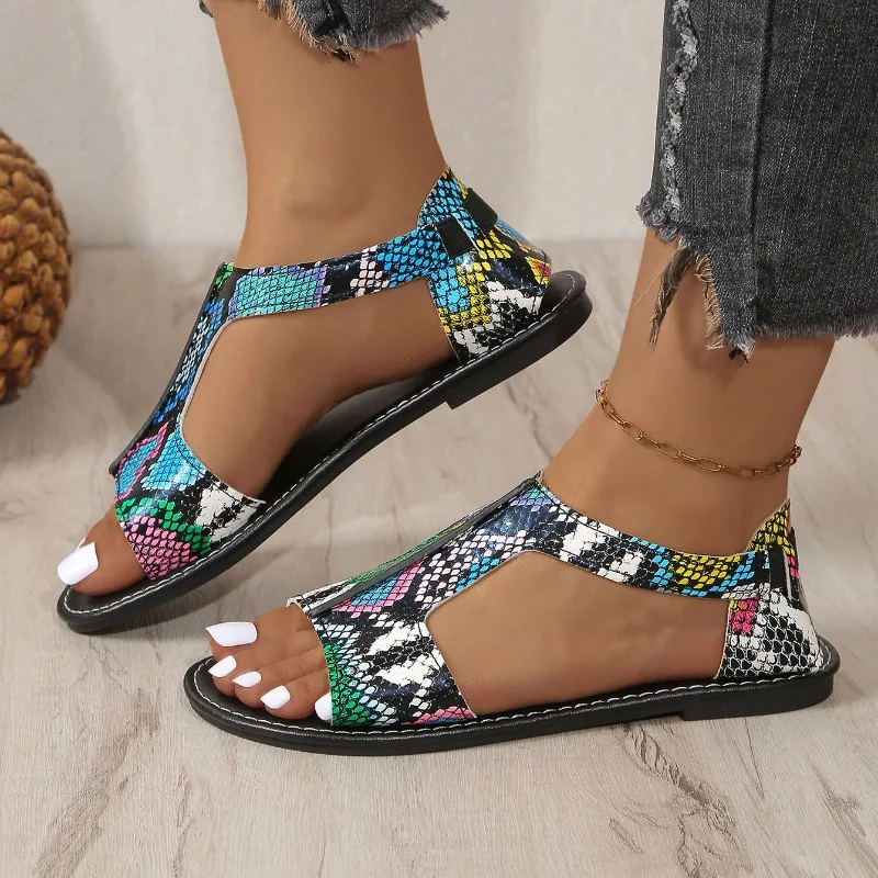 Women-Flat-Sandals-2024-New-Summer-Comfort-Sandals-Casual-Beach-Plus ...