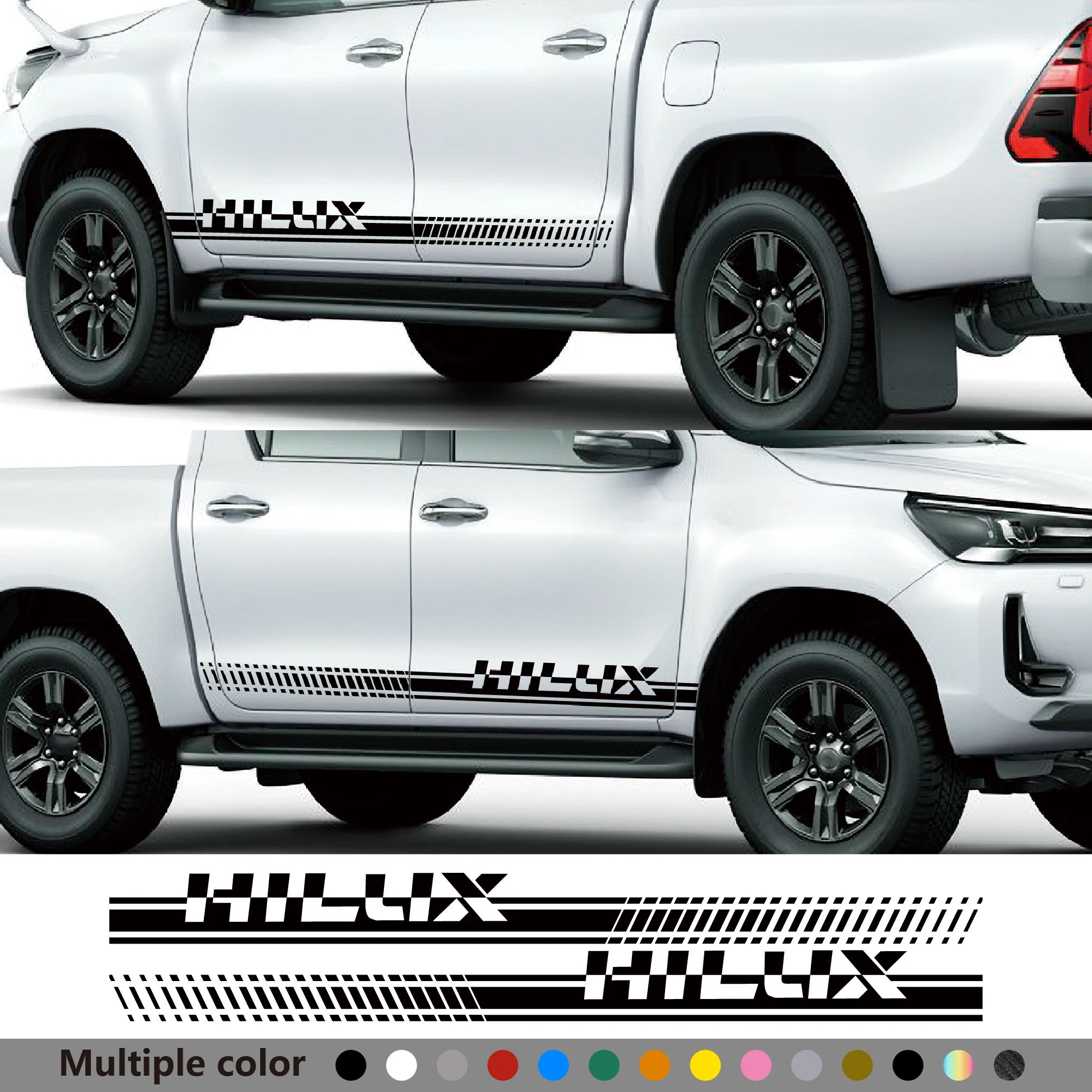 Pickup-Door-Side-Stripe-Stickers-Apply-For-Toyota-Hilux-Revo-Vigo-4x4 ...