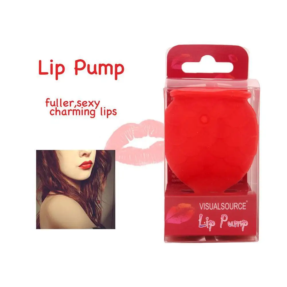 Silicone Women Sexy Full Lip Plumper Fish Shape Lip Nipple Enhancer Lips Plump Tool Device ...