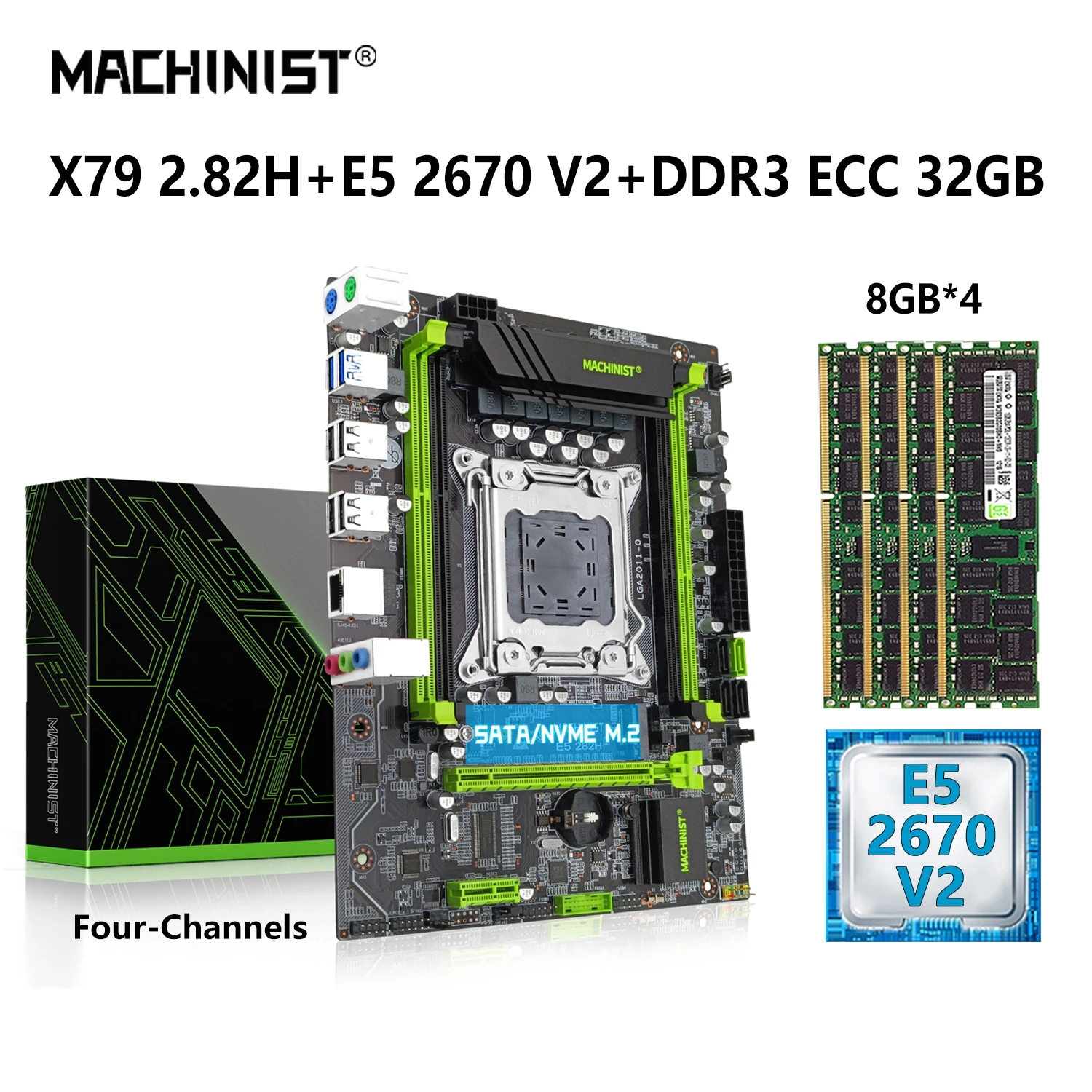 MACHINIST-X79-Motherboard-LGA-2011-Kit-With-Xeon-E5-2670-V2-Processor ...