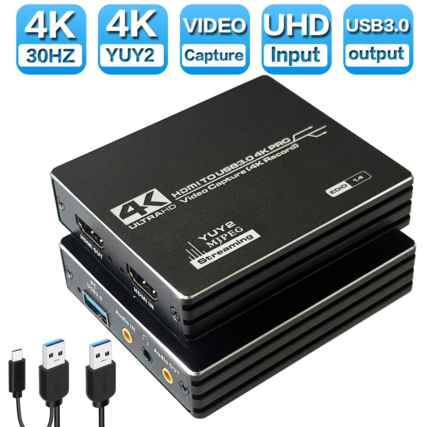 Tarjeta-de-captura-de-v-deo-4K-Pro-USB-3-0-compatible-con-HDMI ...