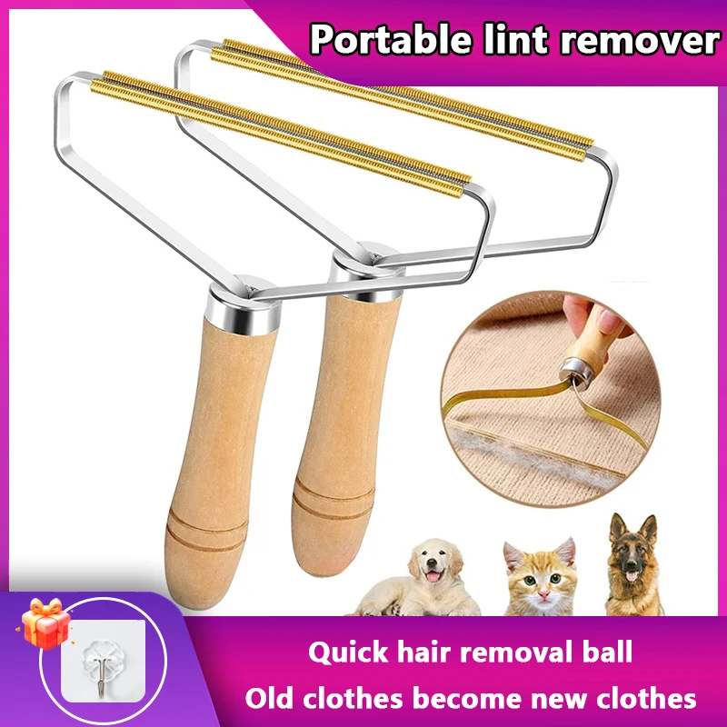 New-Portable-Pet-Hair-Remover-Brush-Manual-Lint-Roller-Sweaters-Sofa ...