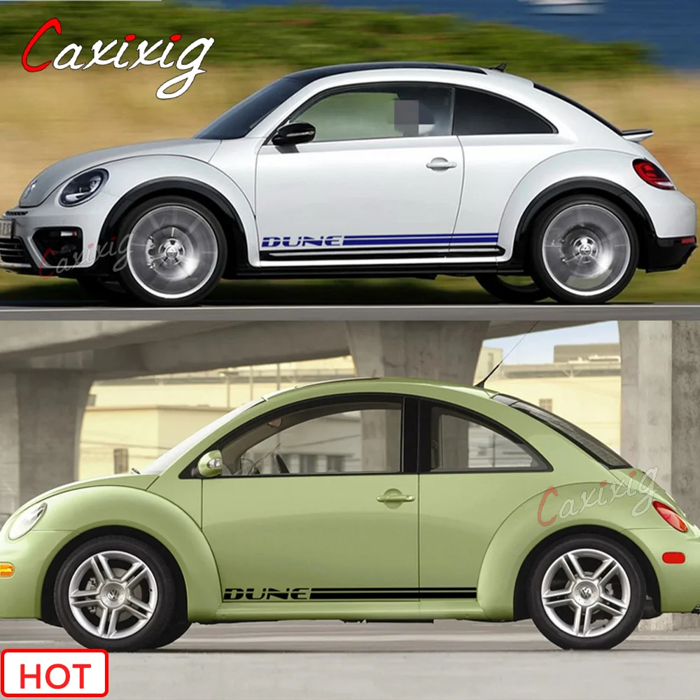 2pcs-Racing-Sport-Stripes-For-Volkswagen-Beetle-Dune-Turbo-Car-Door ...