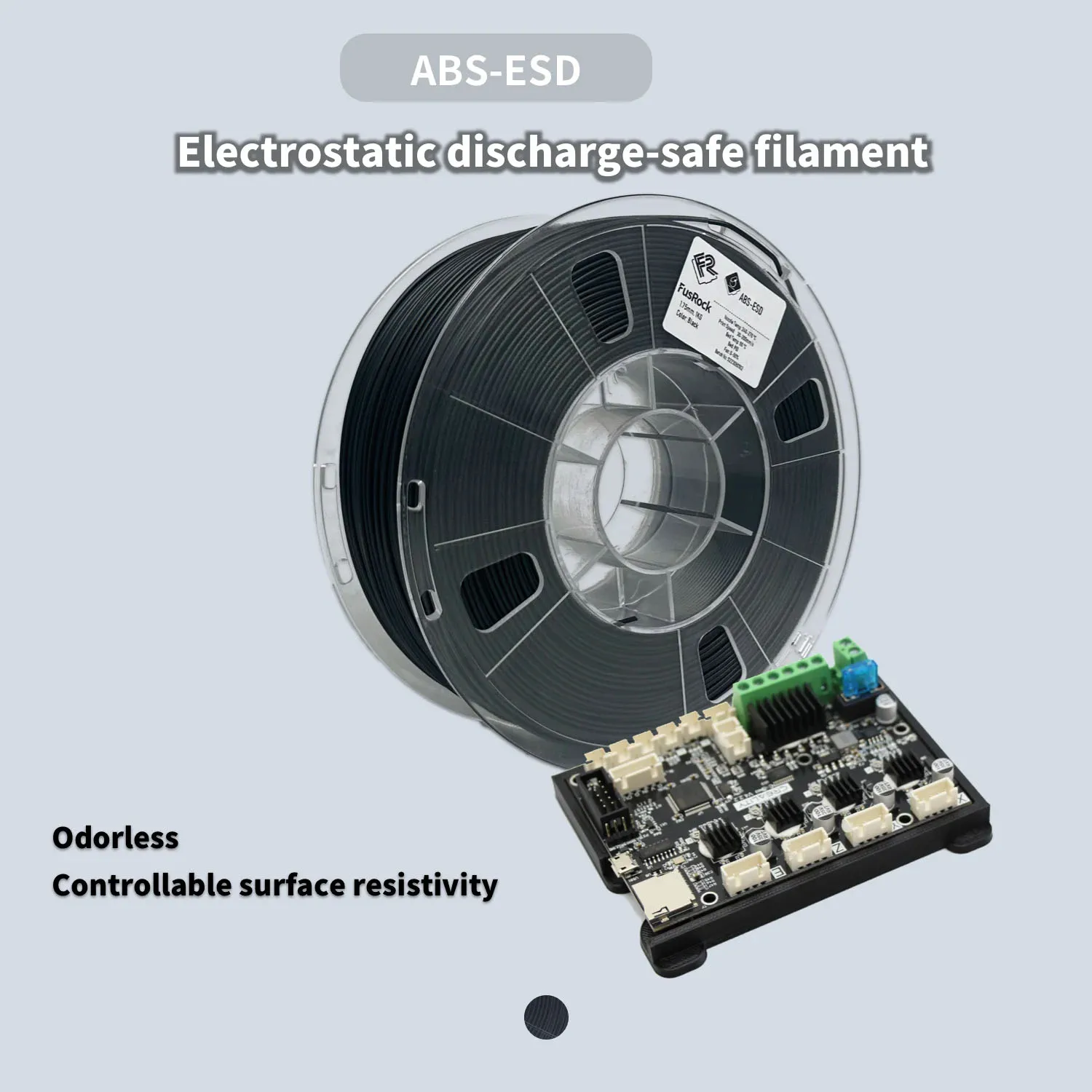 ABS-ESD Electrostatic Discharge-safe Filament Odorless 3D Printing ...