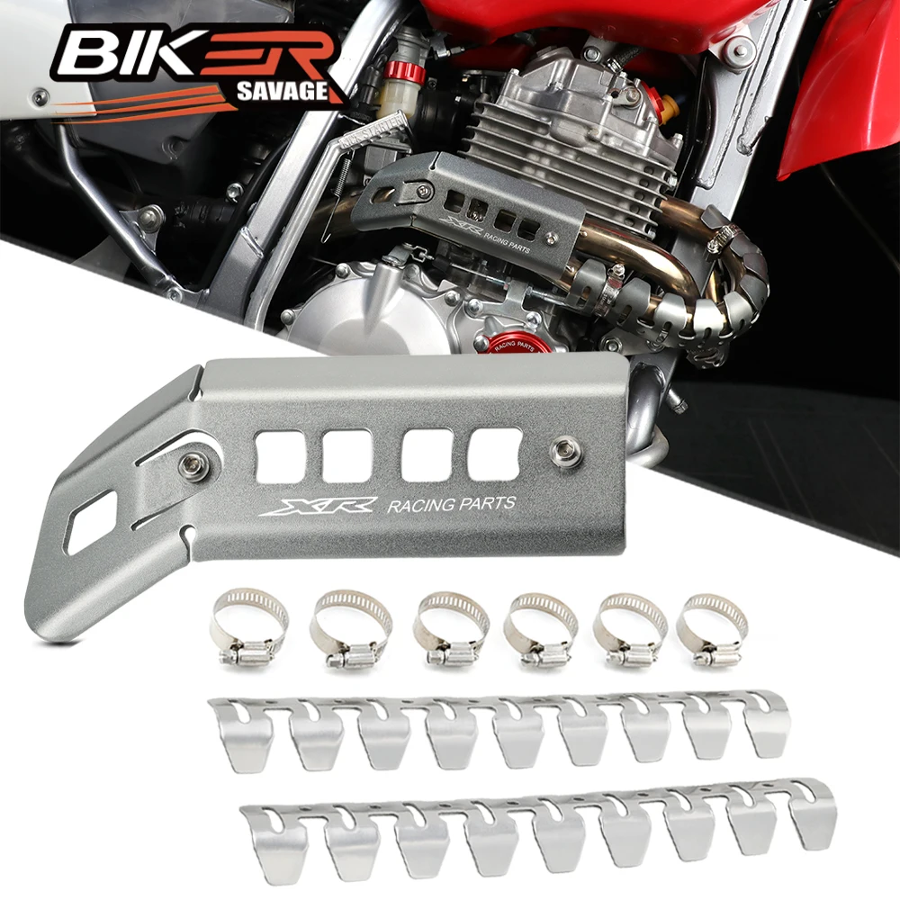 Motorcycle-Exhaust-Pipe-Protection-Cover-For-HONDA-XR250R-XR400R-1996 ...