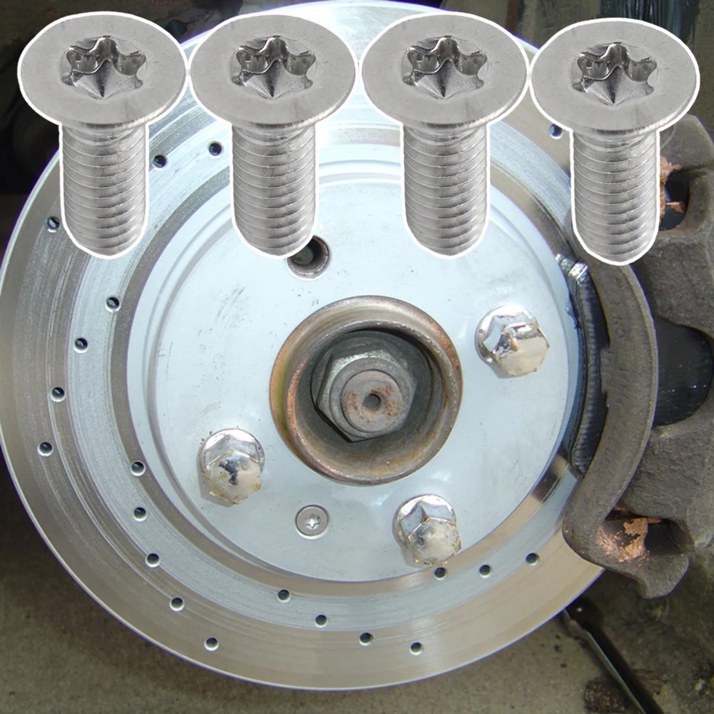 4Pcs-Front-Rear-Brake-Disc-Retaining-Screws-Countersunk-Bolt-For-VW ...