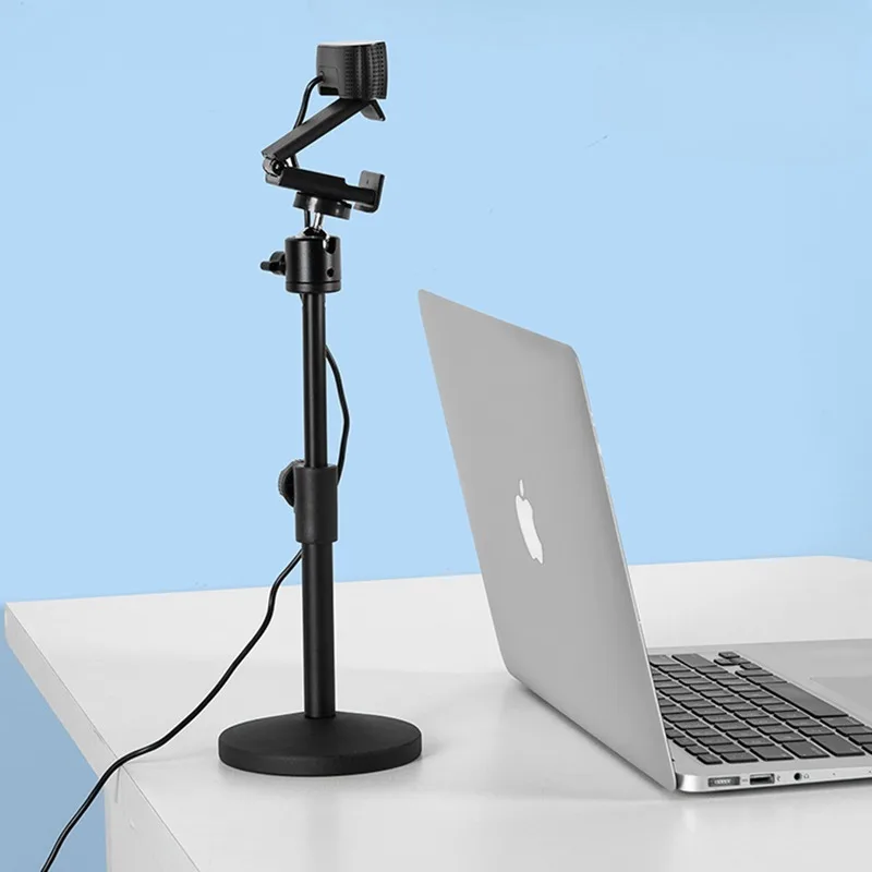 Desktop-Webcam-Support-Stand-Metal-Desk-Tripod-for-Web-Camera-Mount ...