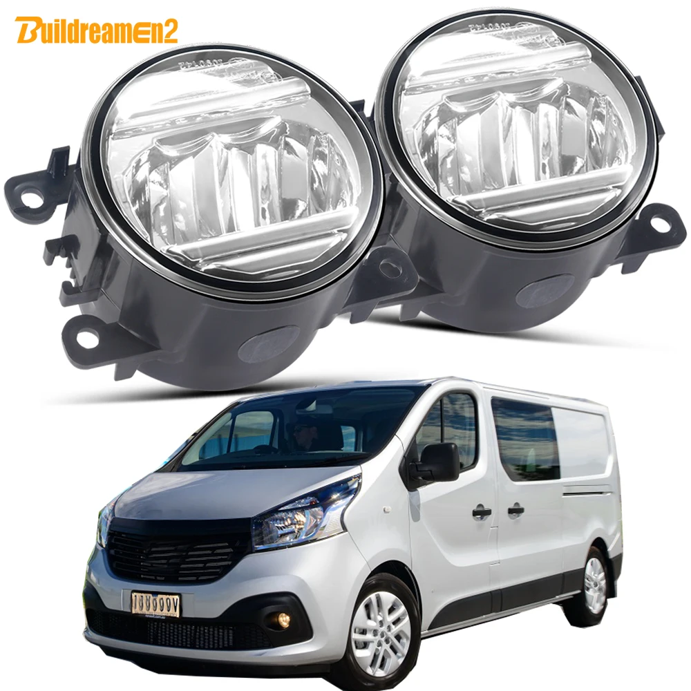 2 Pieces Car LED Fog Light Assembly For Renault Trafic 3/III X82 2014 ...