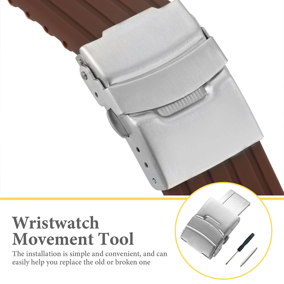 Watchdives-Watch-Clasp-18mm-20mm-22mm-24mm-Silver-Folding-Safety-Milled ...