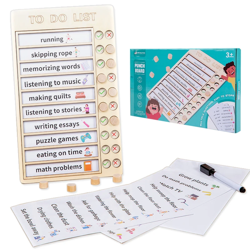 Children-Daily-Task-Planning-Board-Montessori-Toys-to-Do-List-Chore ...
