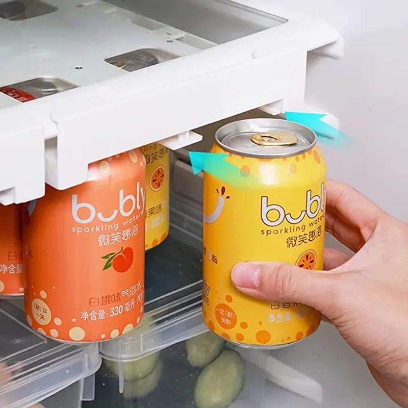 Can-Dispenser-Beer-Soda-Storage-Rack-Refrigerator-Slide-Under-Shelf-For ...