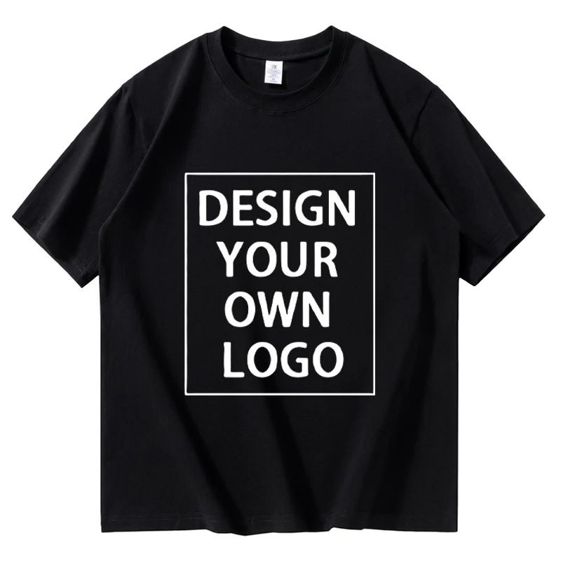 DIY-Custom-T-Shirt-Make-Your-Design-Logo-Text-Men-Women-Printed ...