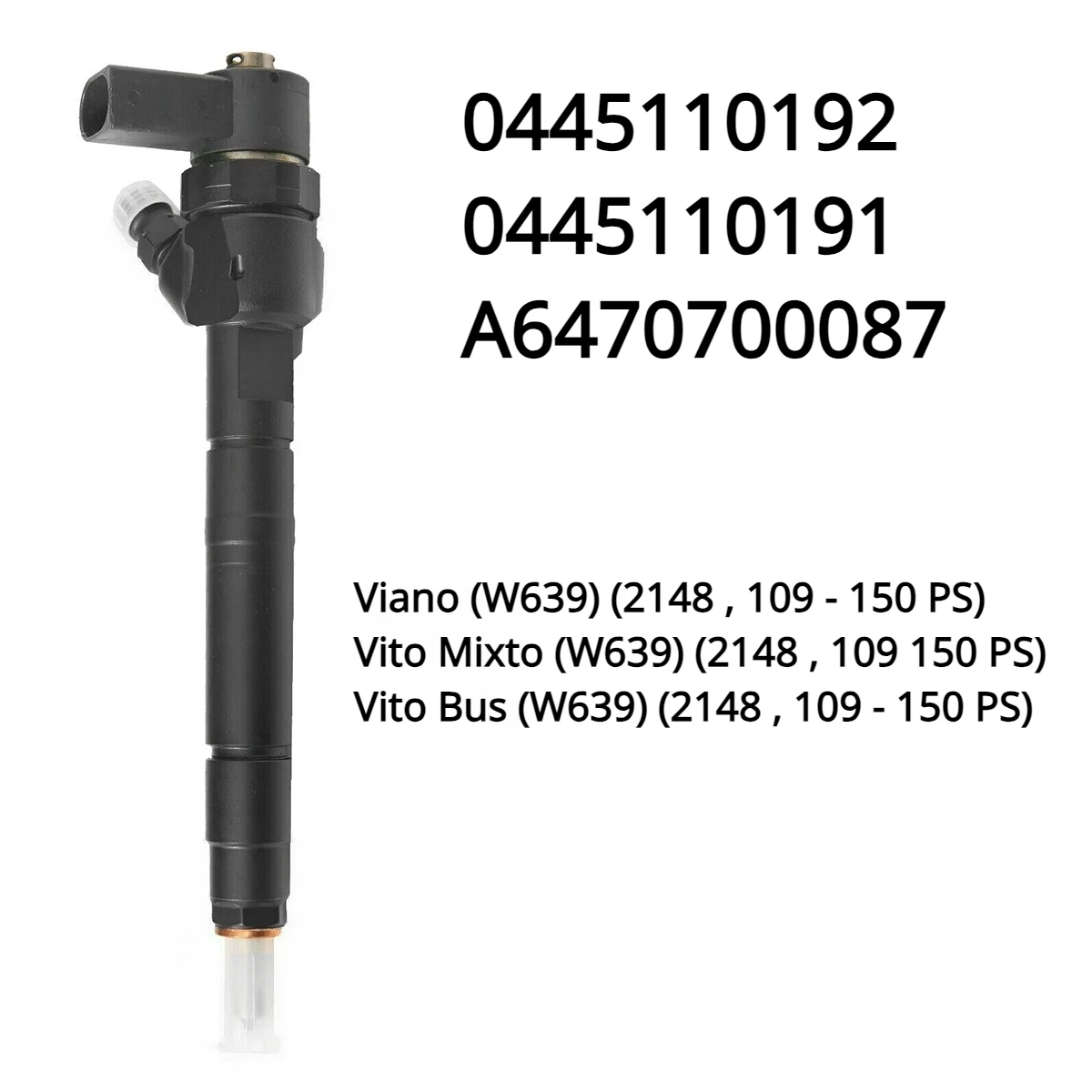 0445110192-A6470700087-0445110191-New-Diesel-Fuel-Injector-For-Mercedes ...