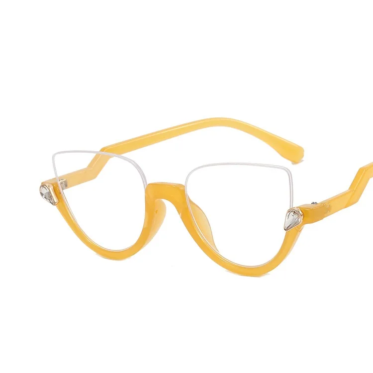 Gafas de lectura tipo ojo de gato de medio marco para mujer, gafas ...