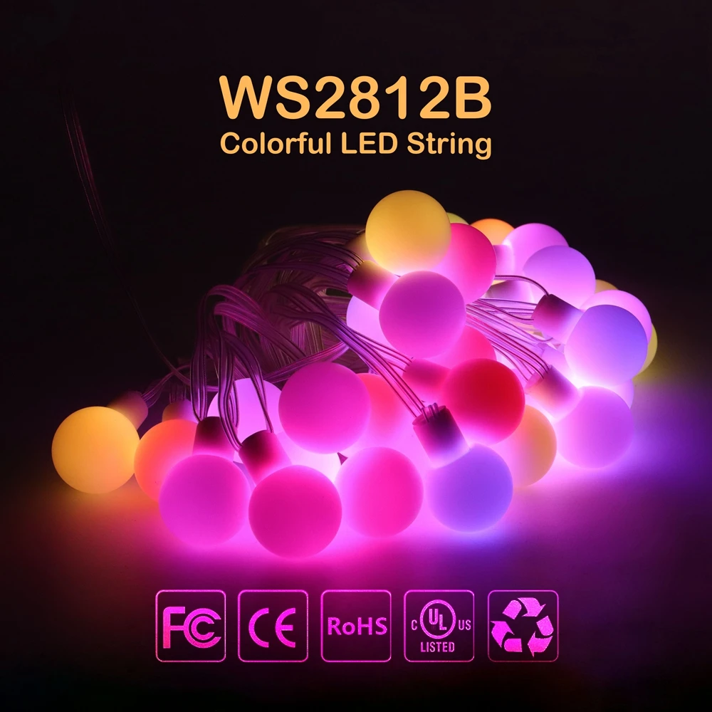 WS2812B-Dream-Color-RGB-LED-Round-Ball-String-Lights-Christmas-Party ...