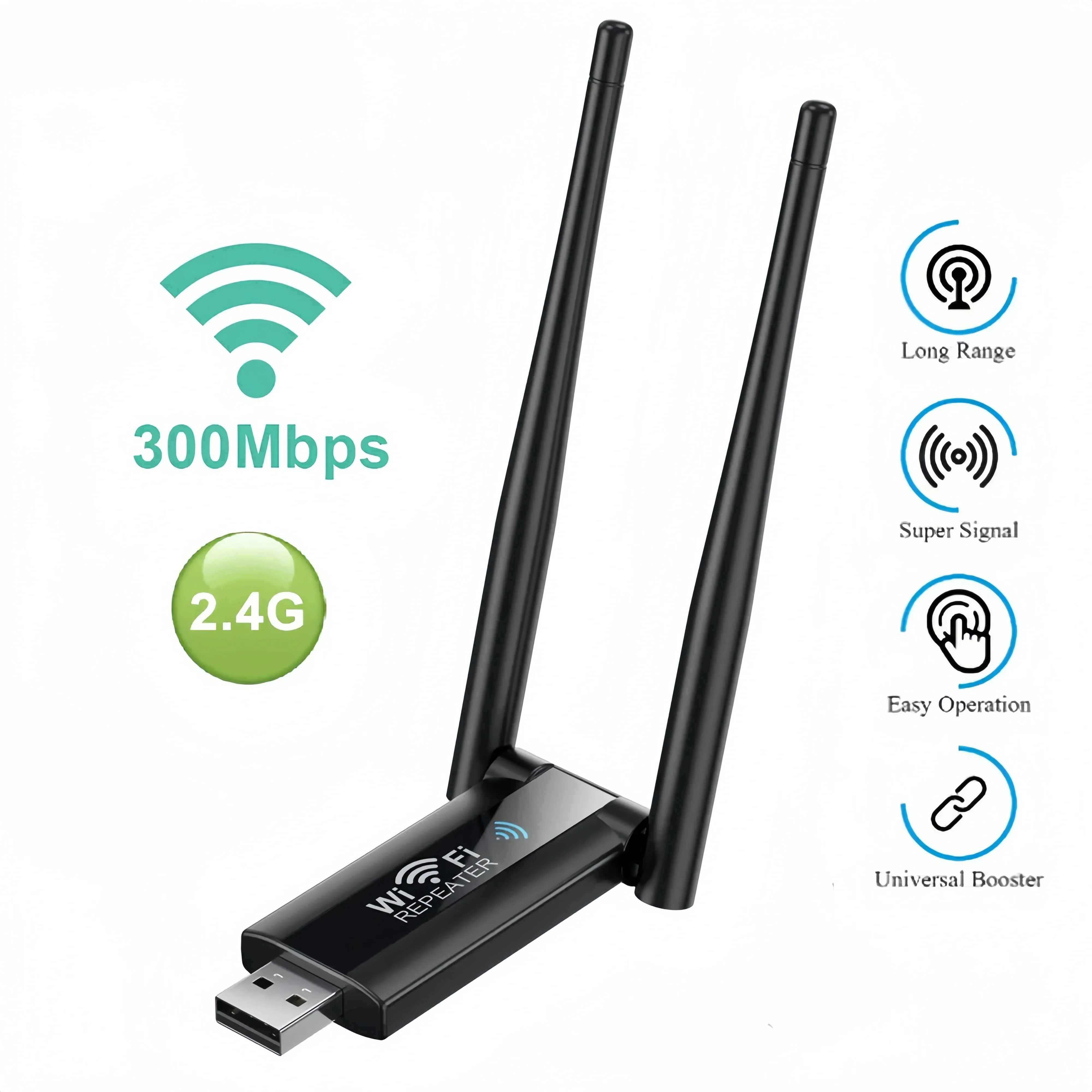 Repetidor-WiFi-inal-mbrico-USB-enrutador-extensor-de-2-4G-y-300Mbps ...