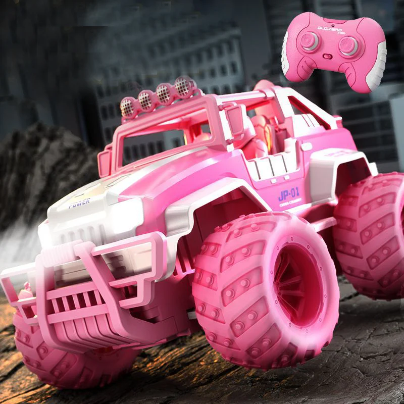 Remote-Controlled-Off-Road-Vehicle-Pink-Girl-Toy-Climbing-Car-Children ...