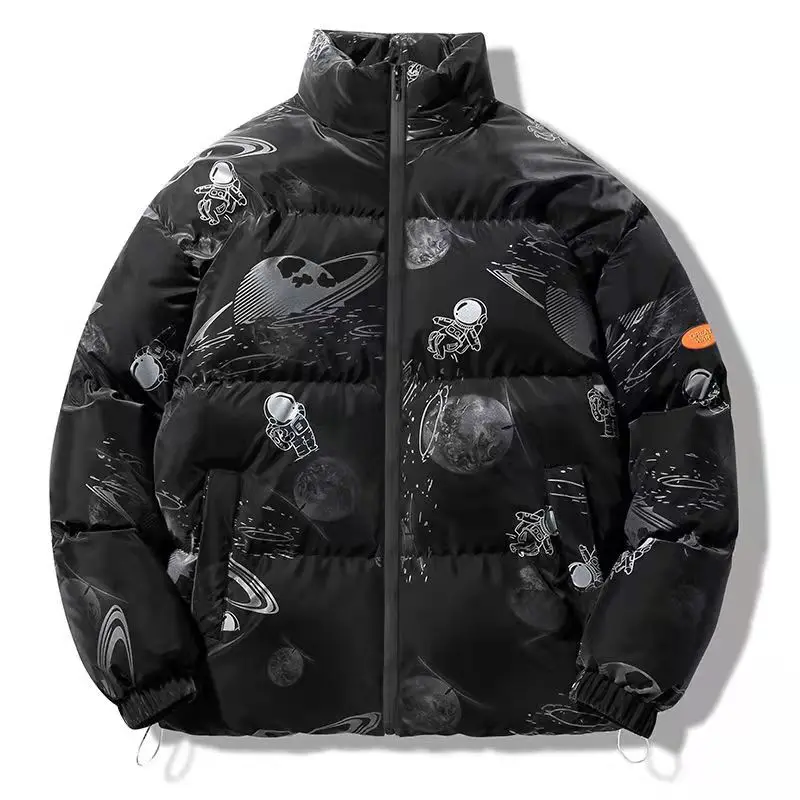 Nasa Inverno Algodão-acolchoado Masculino Astronauta Maré Marca Solto ...