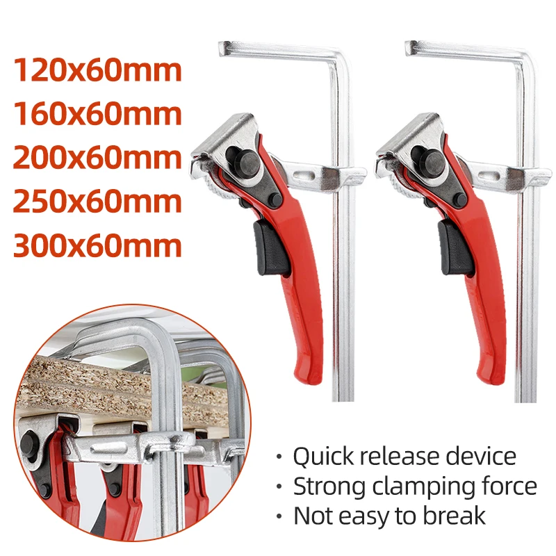 Quick-Guide-Rail-Clamp-Carpenter-F-Clamp-Different-Sizes-Quick-Clamping ...