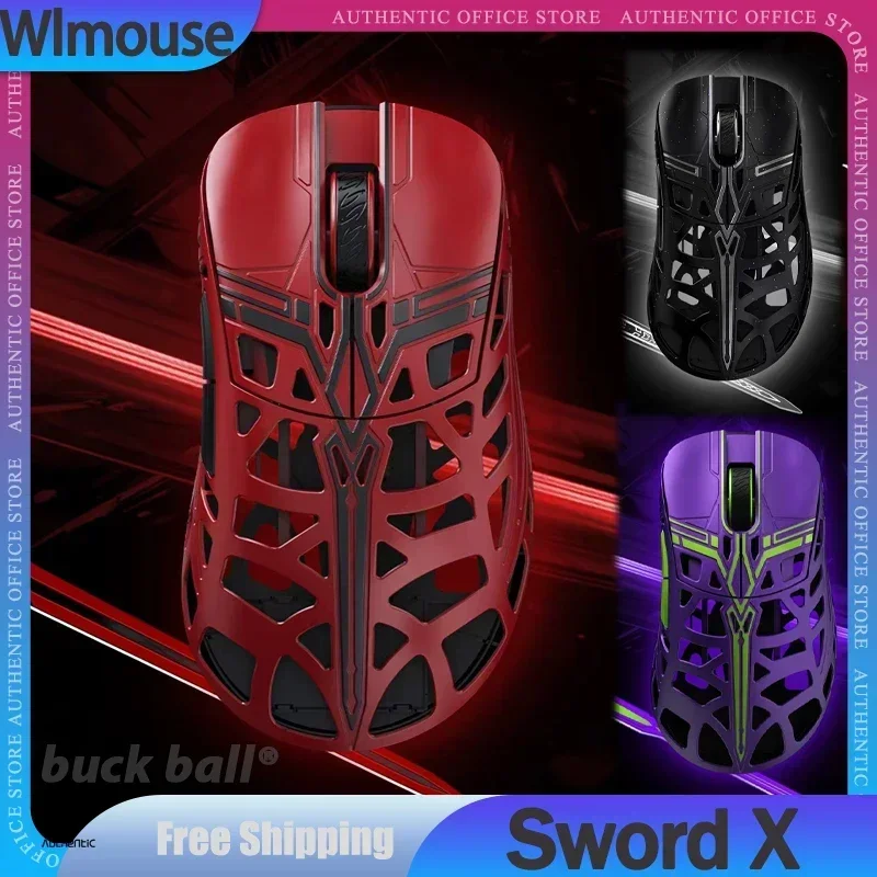 New-Wlmouse-Sword-X-Gamer-Mouse-Hollowed-Out-Mouse-Wanlin-Mouses-2-Mode ...