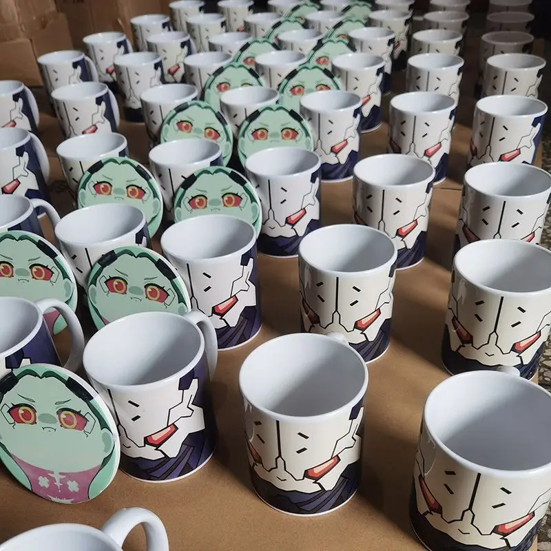 Adam Smasher Mug Cup With Rebecca Coaster Anime Cyberpunk Edgerunners ...