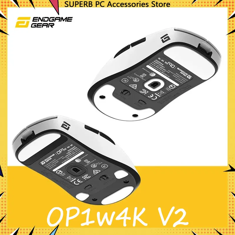 Endgame Gear OP1w 4K V2 Mouse Dual Mode Wireless Mouse Paw3950 4000Hz ...