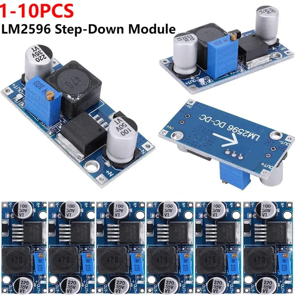 1-10-pz-LM2596-DC-DC-modulo-di-alimentazione-Step-down-3A-modulo-Step ...