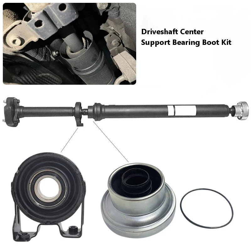 Driveshaft-Center-Support-Bearing-Boot-Kit-7L6521102-7L0521407-For-VW ...
