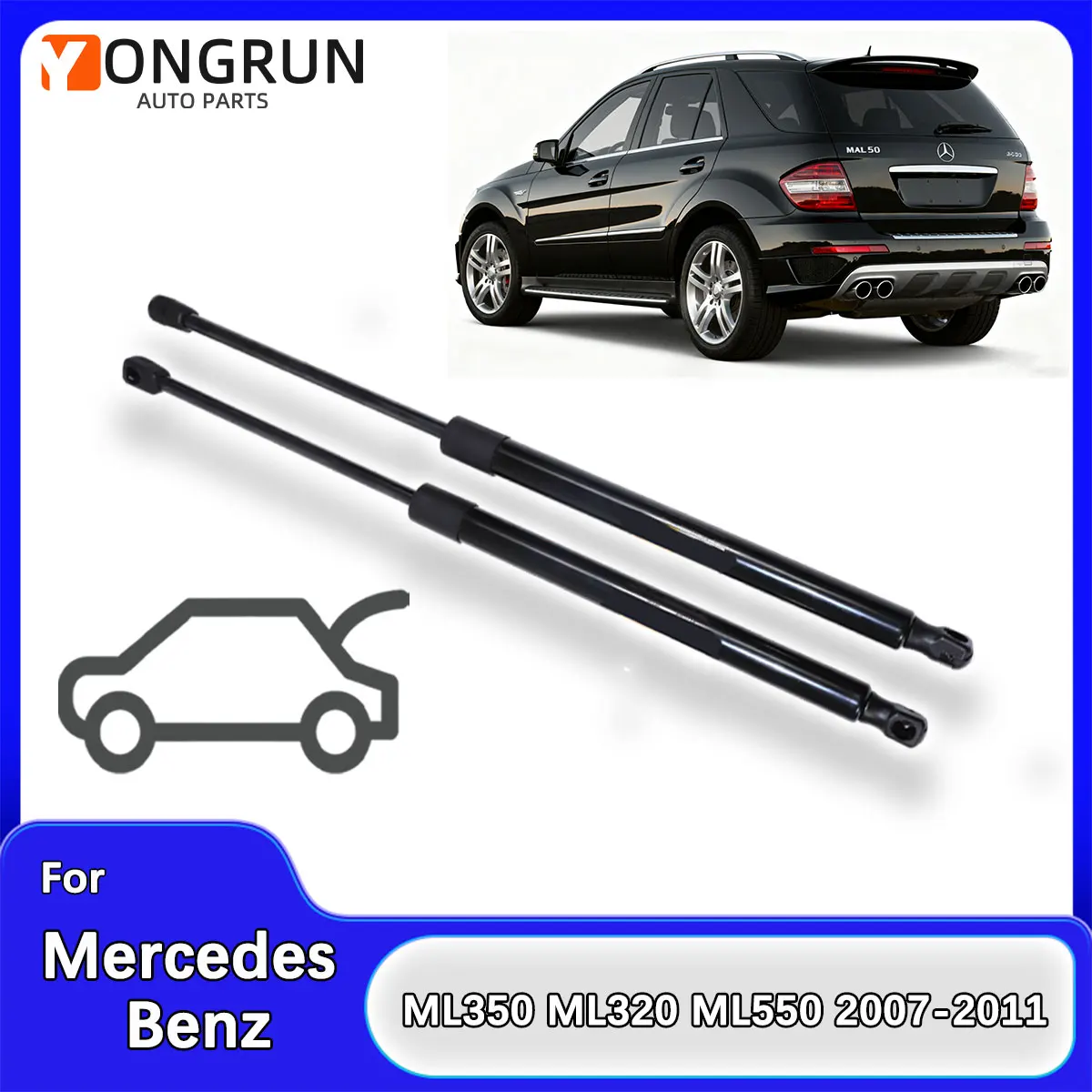 Para Mercedes Benz ML350 ML320 ML550 2007-2011, resorte de Gas para ...