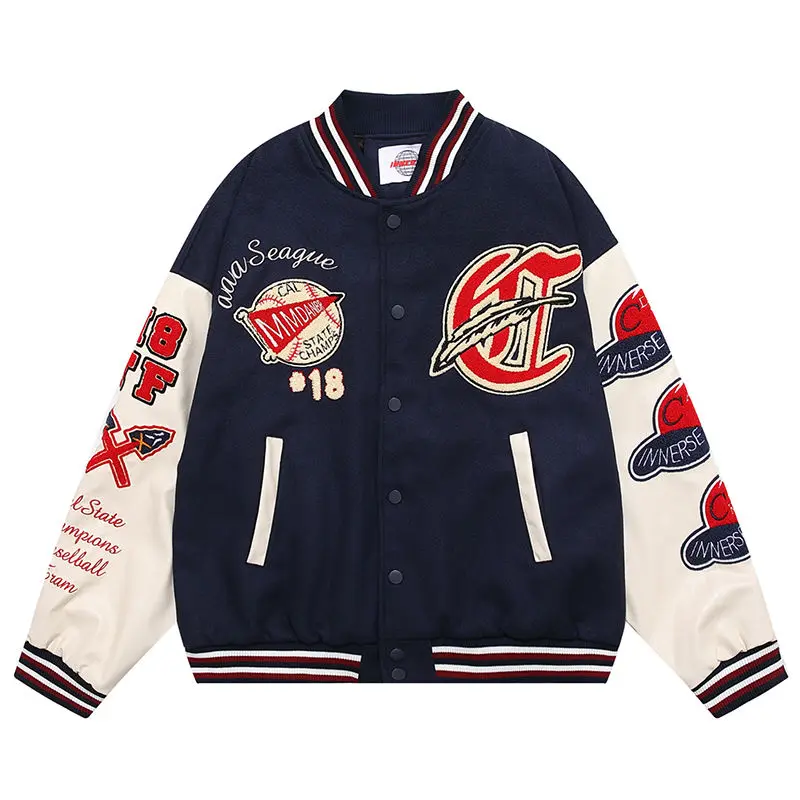 American-Street-Baseball-Coat-Spring-and-Autumn-High-Street-Fashion ...