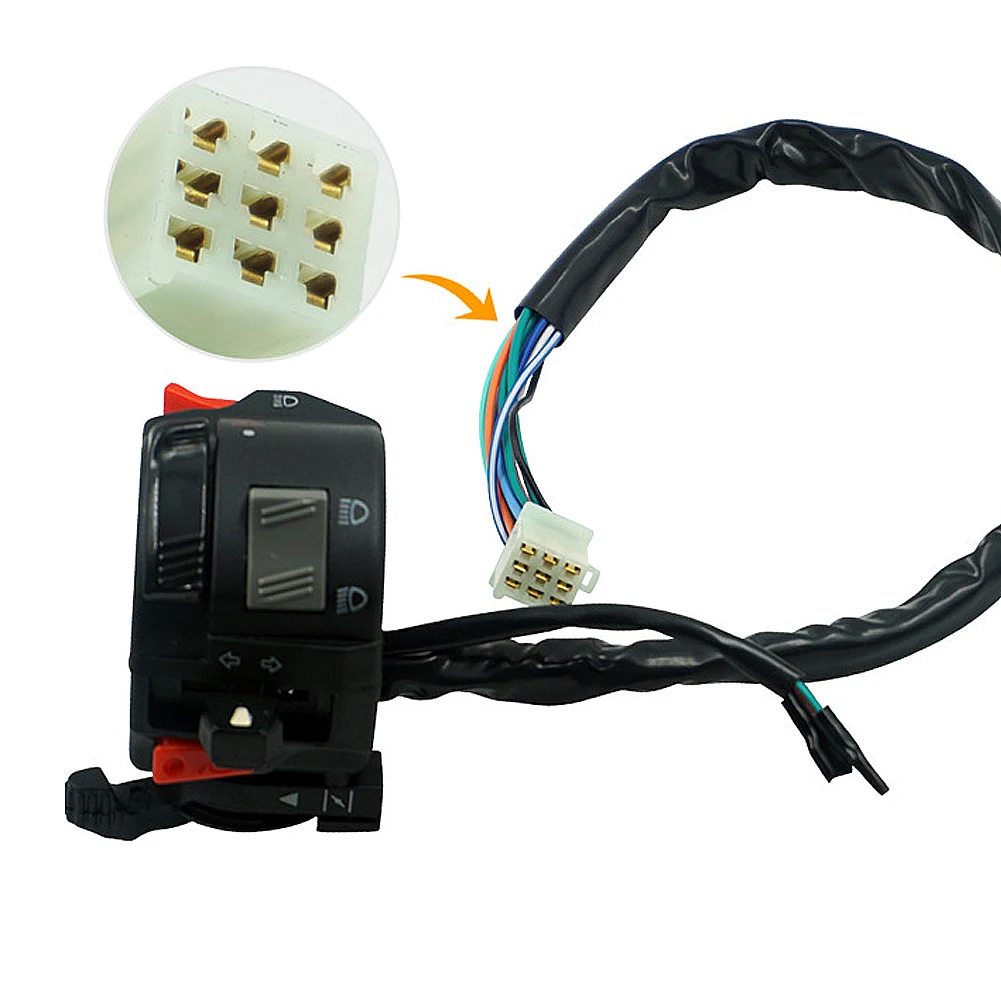 Motorcycle Atv Handlebar Control Switches Headlight Warning Light Turn ...