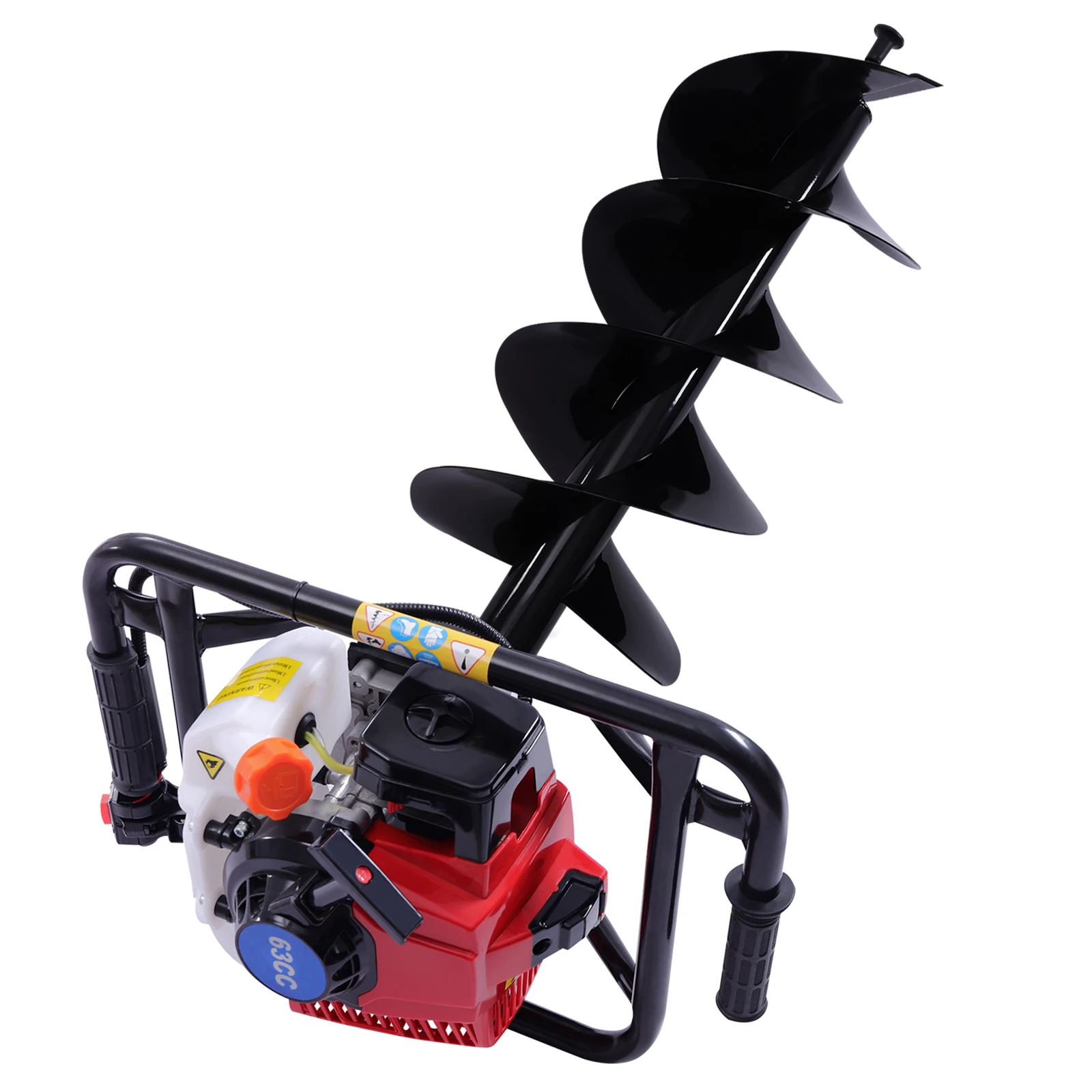 Post Hole Digger w 12 inch Auger Bit Set V Type 63CC 2 Stroke Motor Gas Post Hole Digger Auger Fence Tree Plant AliExpress