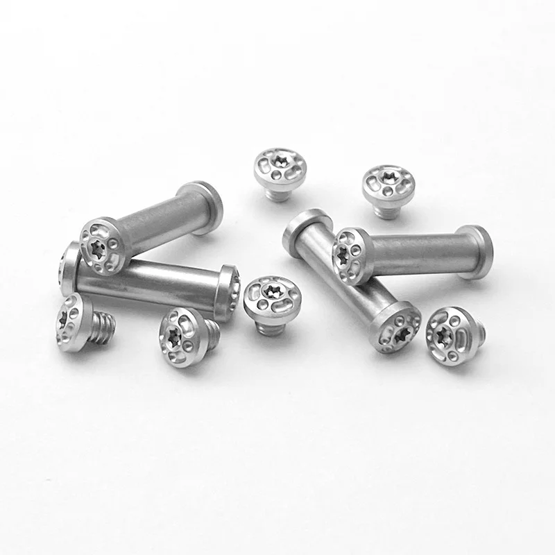 6 Sets M4 Thread Knife Handle Stainless Steel Lock Screws Folding ...