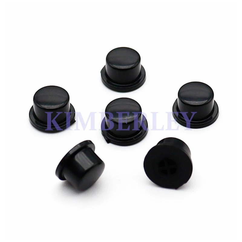 30PCS-Black-Button-Cap-Flat-Bottom-Cross-quasi-solid-Touch-Switch ...