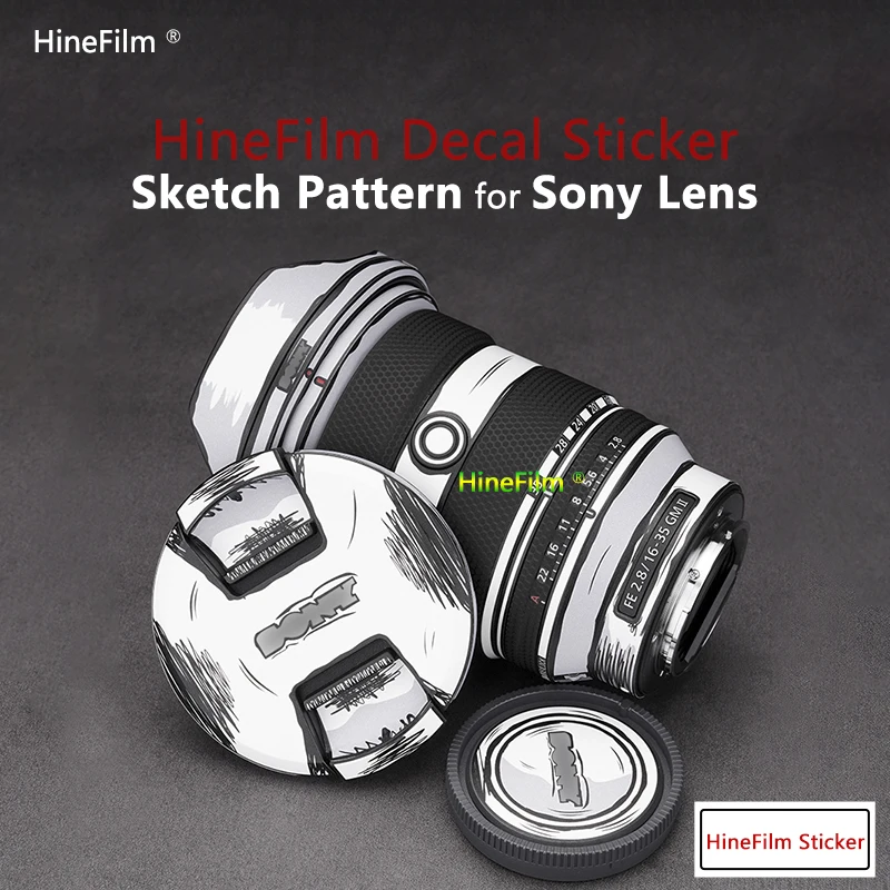 Untuk-Sony-FE16-35-50F1-4GM-Lens-stiker-lensa-stiker-pelindung-kulit ...
