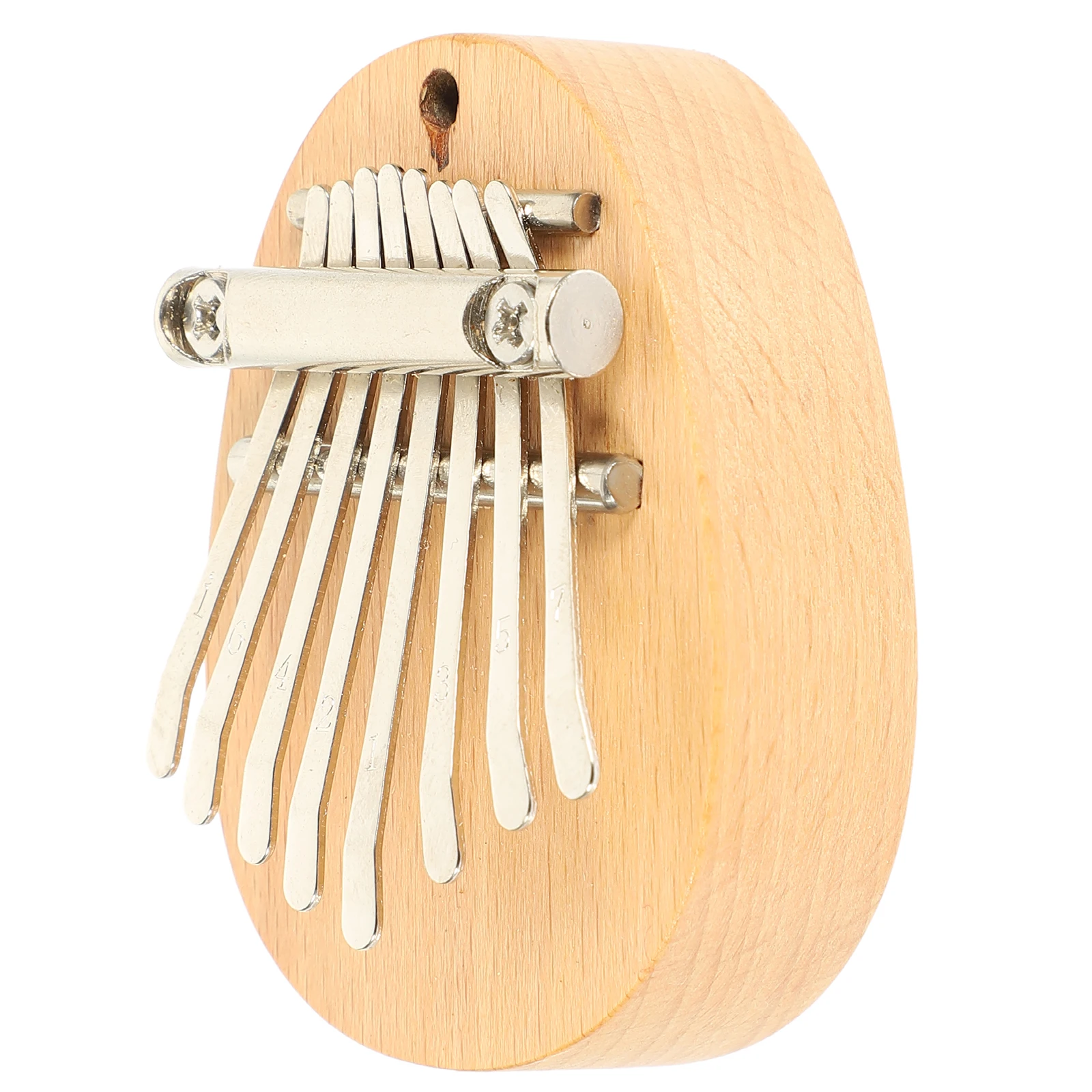 Thumb Kalimba for Beginners Small Musical Instrument Portable Pine Wood ...