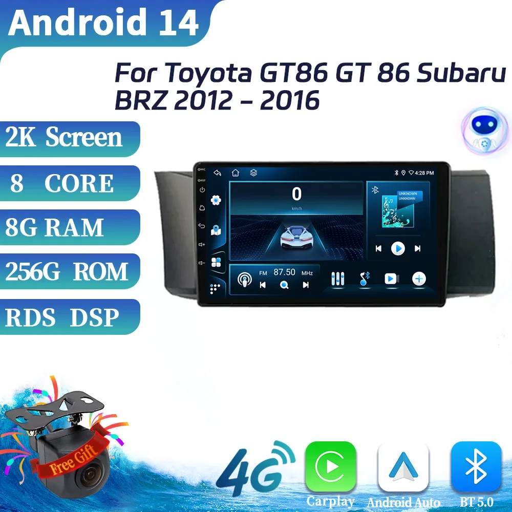 For Toyota GT86 GT 86 Subaru BRZ 2012-2016 Car Radio Multimedia Video ...
