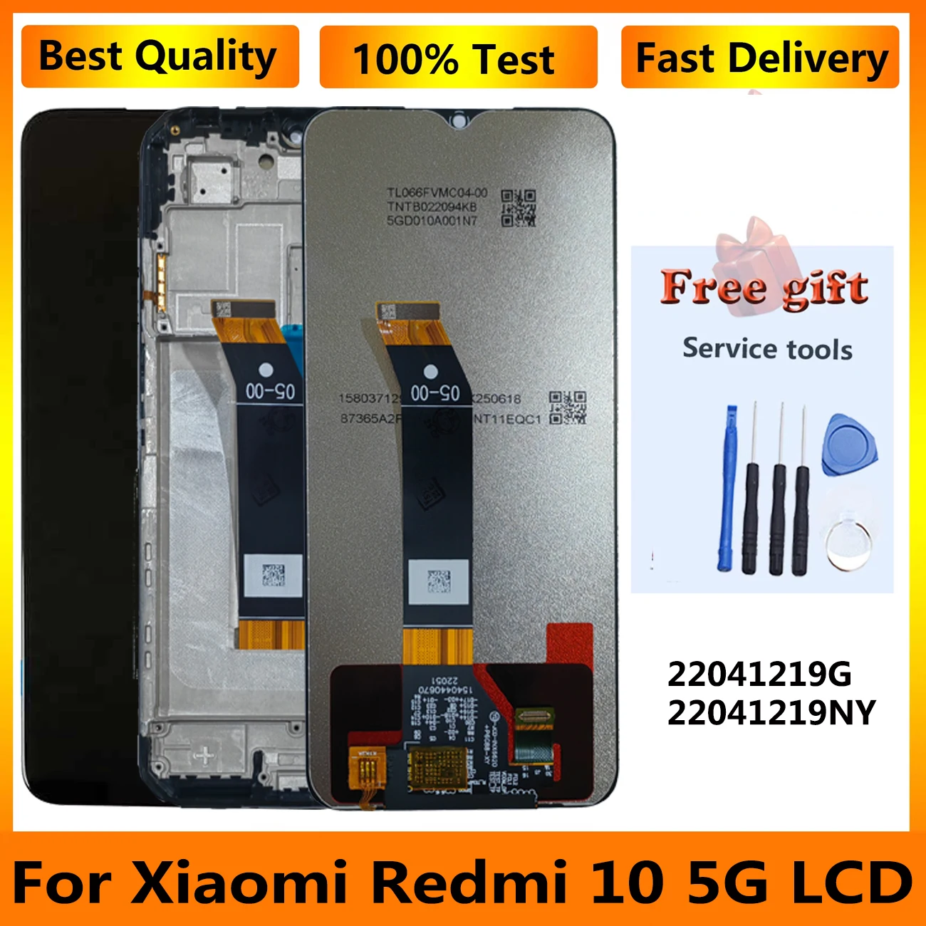 6.58" Display For Xiaomi RedMi 10 5G Full With Frame LCD Replacement ...