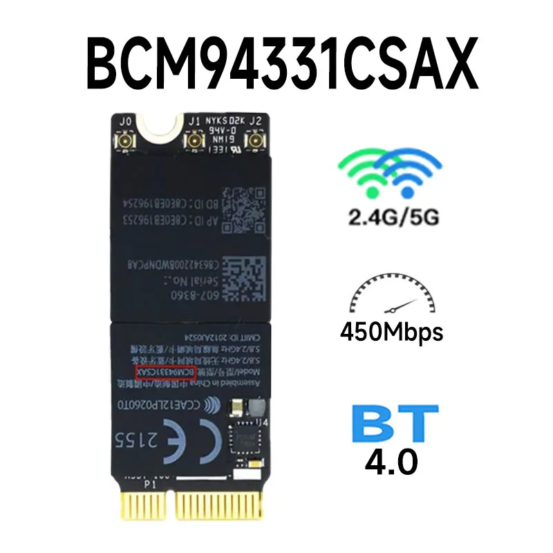 Broadcom Bcm94331csax Bcm94331csdax Bcm4331 Bluetooth Wireless Wifi ...