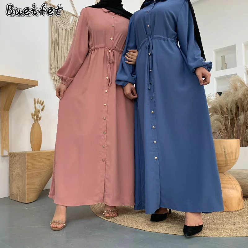 이슬람 패션 아바야 드레스 이드 무바라크 아바야 두바이 터키 이슬람 여성 히잡 드레스 Caftan 유럽 이슬람 아프리카 드레스